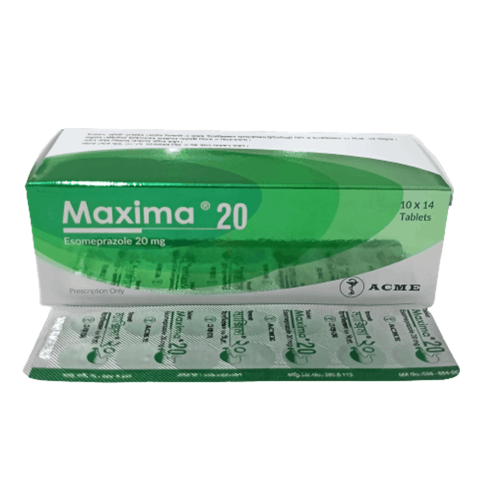 Maxima 20mg Tablet - Arogga Online Pharmacy