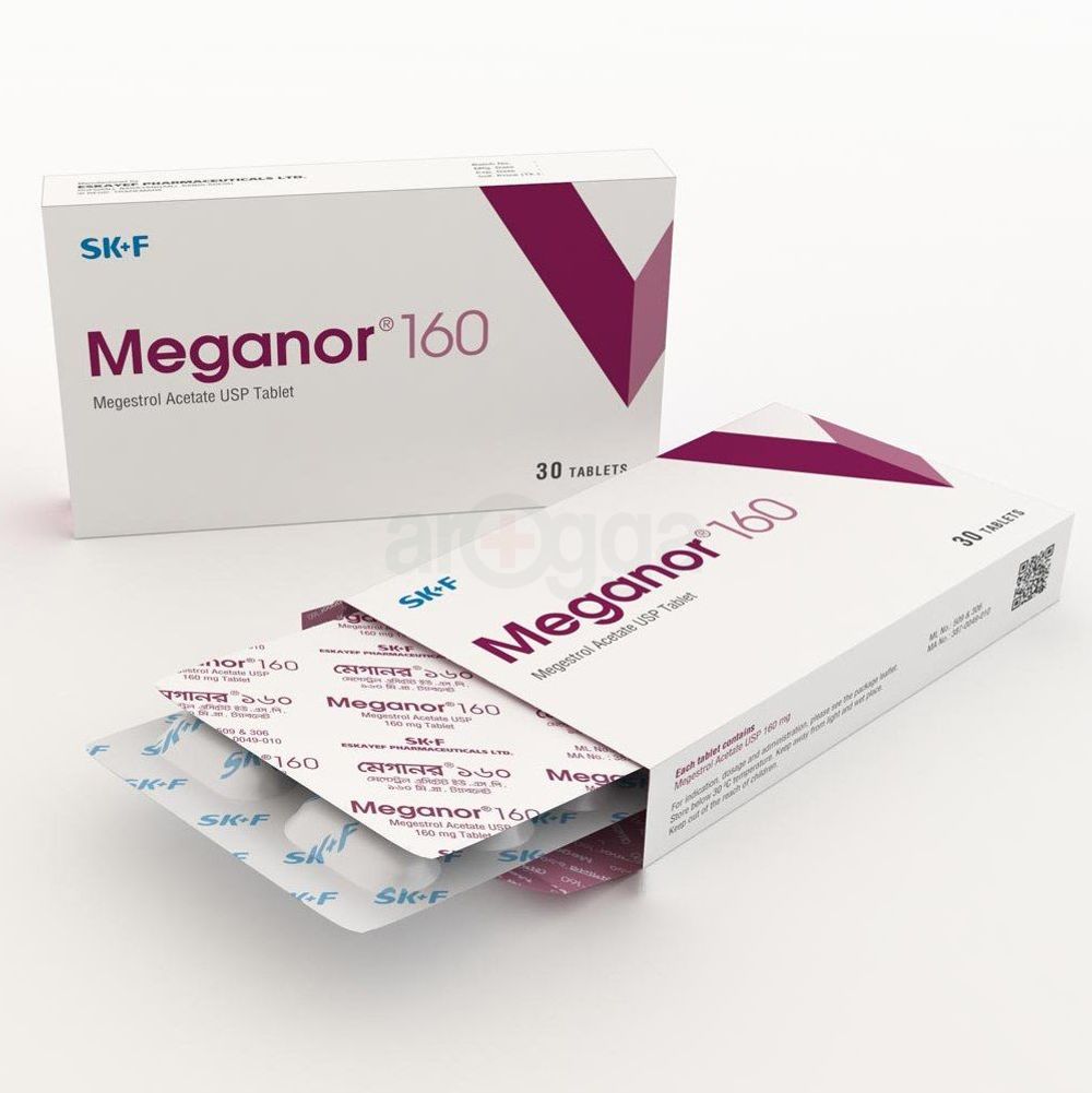 Meganor 160mg Tablet - Arogga Online Pharmacy