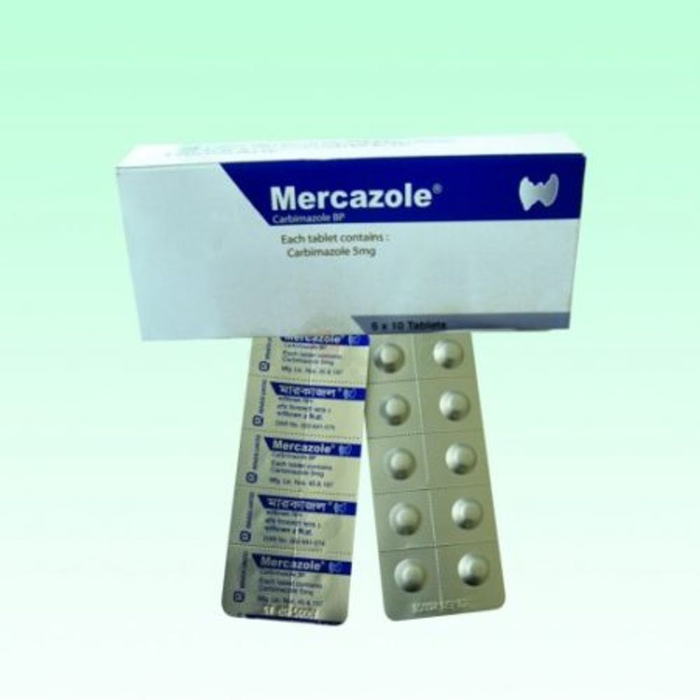 Mercazole 5mg Tablet - Arogga Online Pharmacy