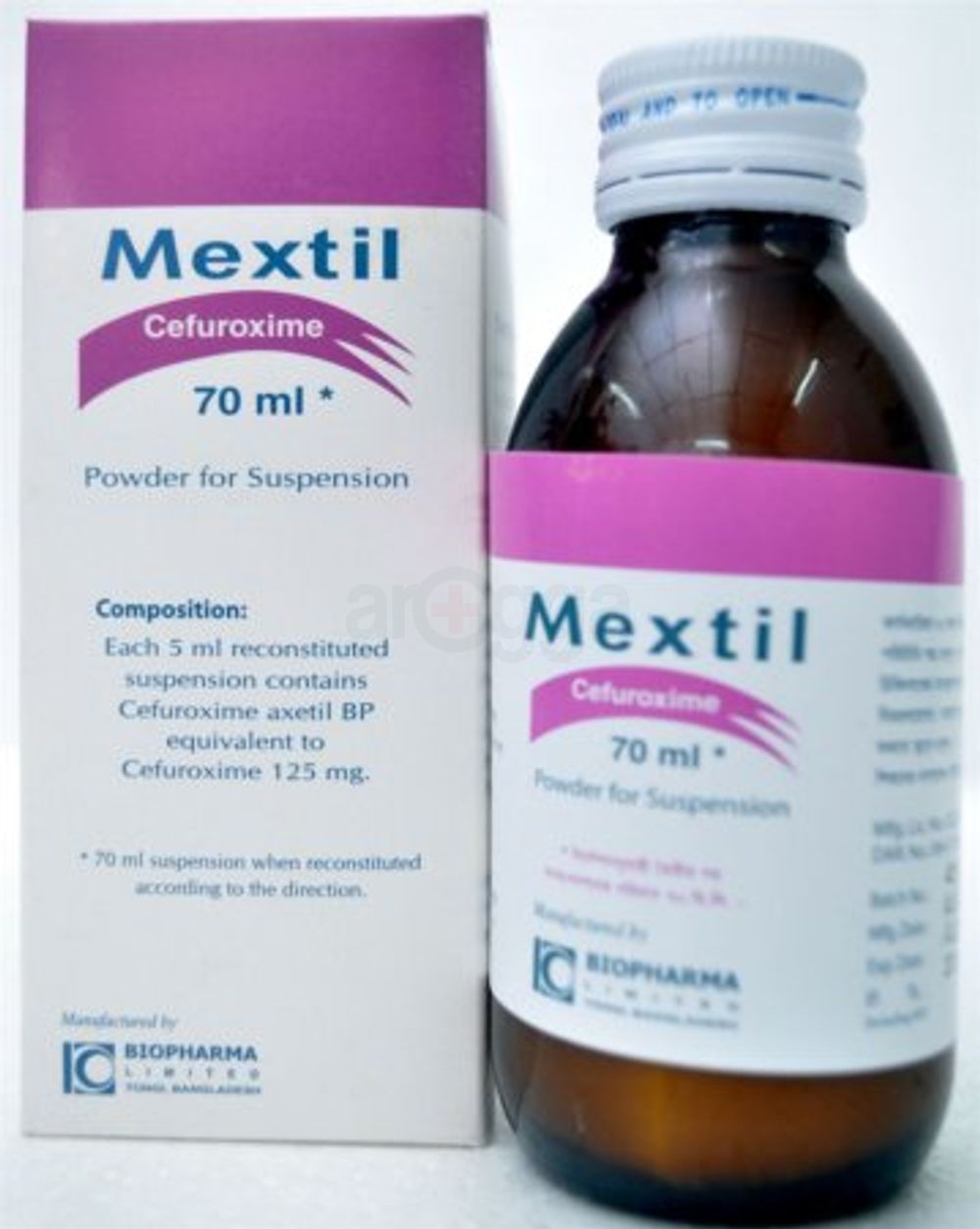 Mextil 125mg/5ml Powder for Suspension - Arogga Online Pharmacy