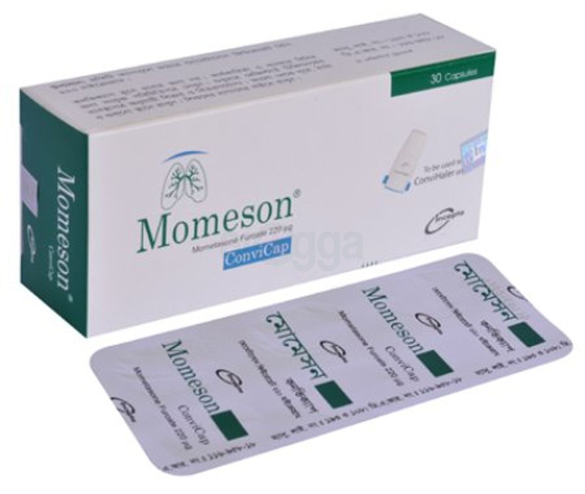 Momeson Convicap 220mcg Inhalation Capsule - Arogga Online Pharmacy