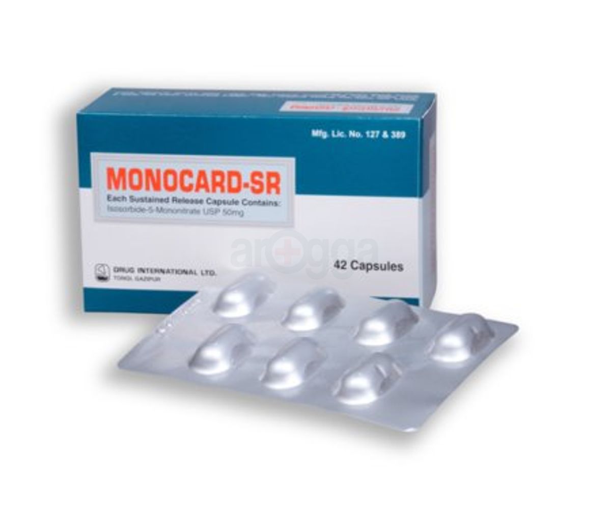 Monocard SR 50mg Capsule - Arogga Online Pharmacy