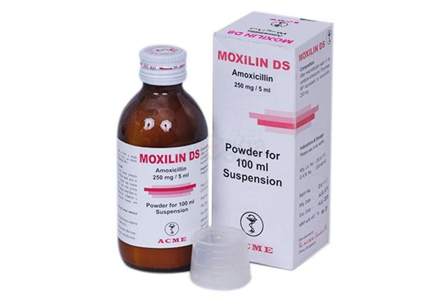 Moxilin DS 250mg/5ml Powder for Suspension - Arogga Online Pharmacy