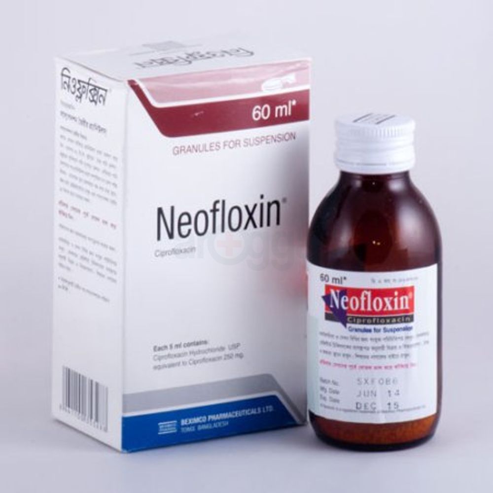 Neofloxin 250mg/5ml Powder for Suspension - Arogga Online Pharmacy