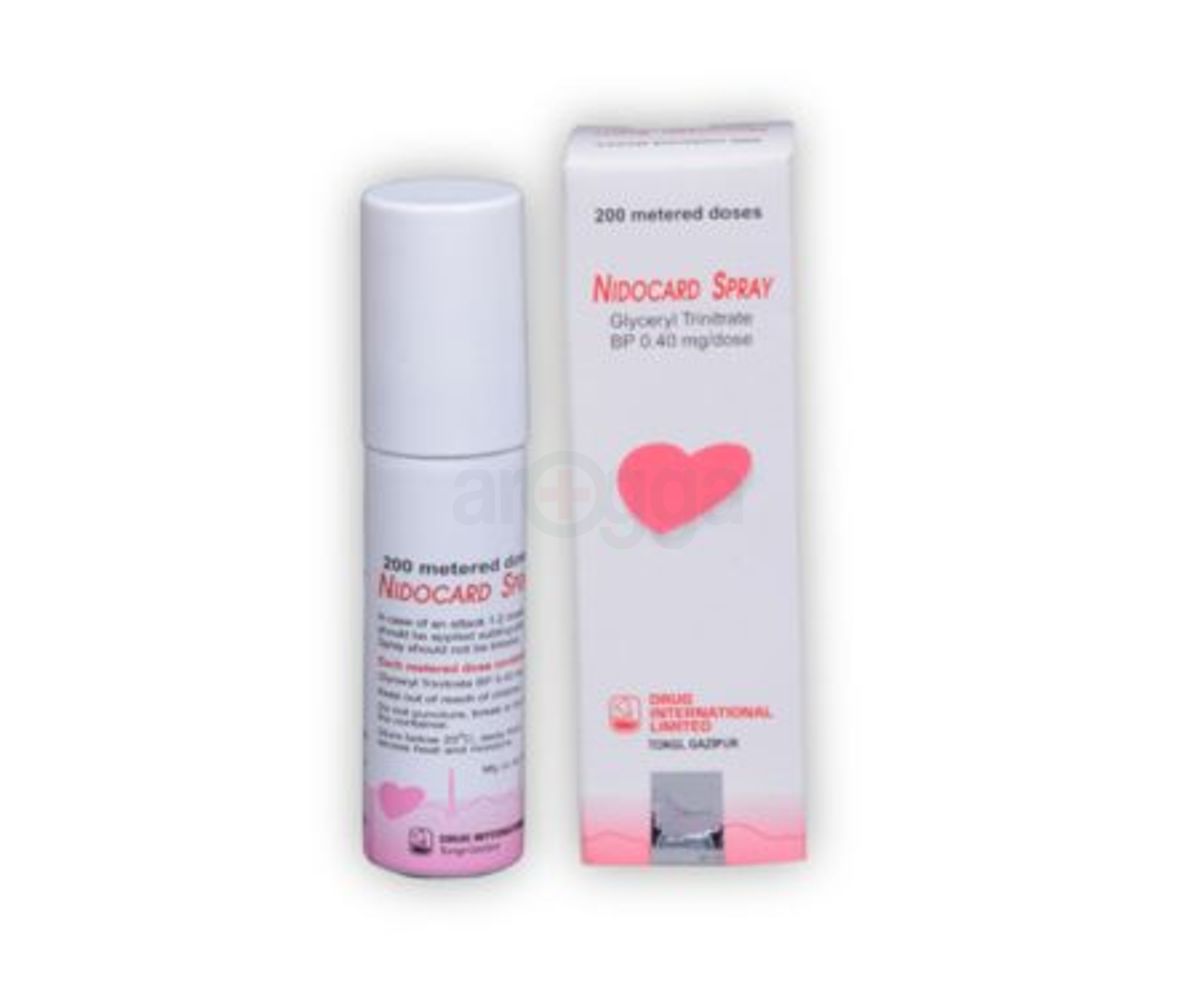 Nidocard 400mcg Spray - Arogga Online Pharmacy