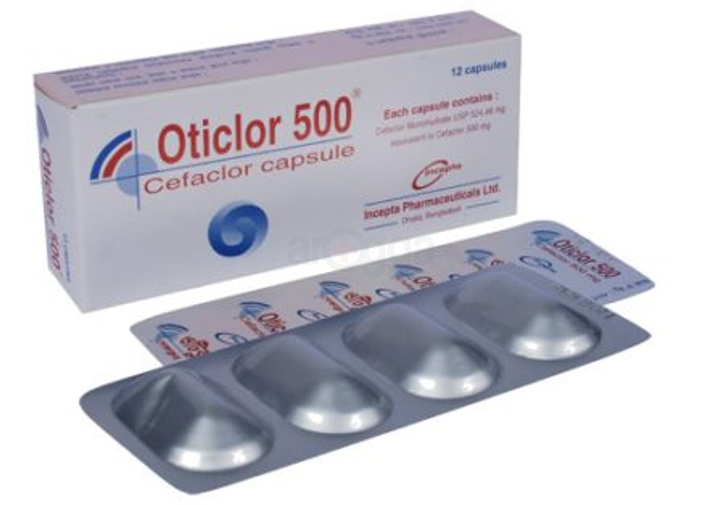 Oticlor 500mg Capsule - Arogga Online Pharmacy