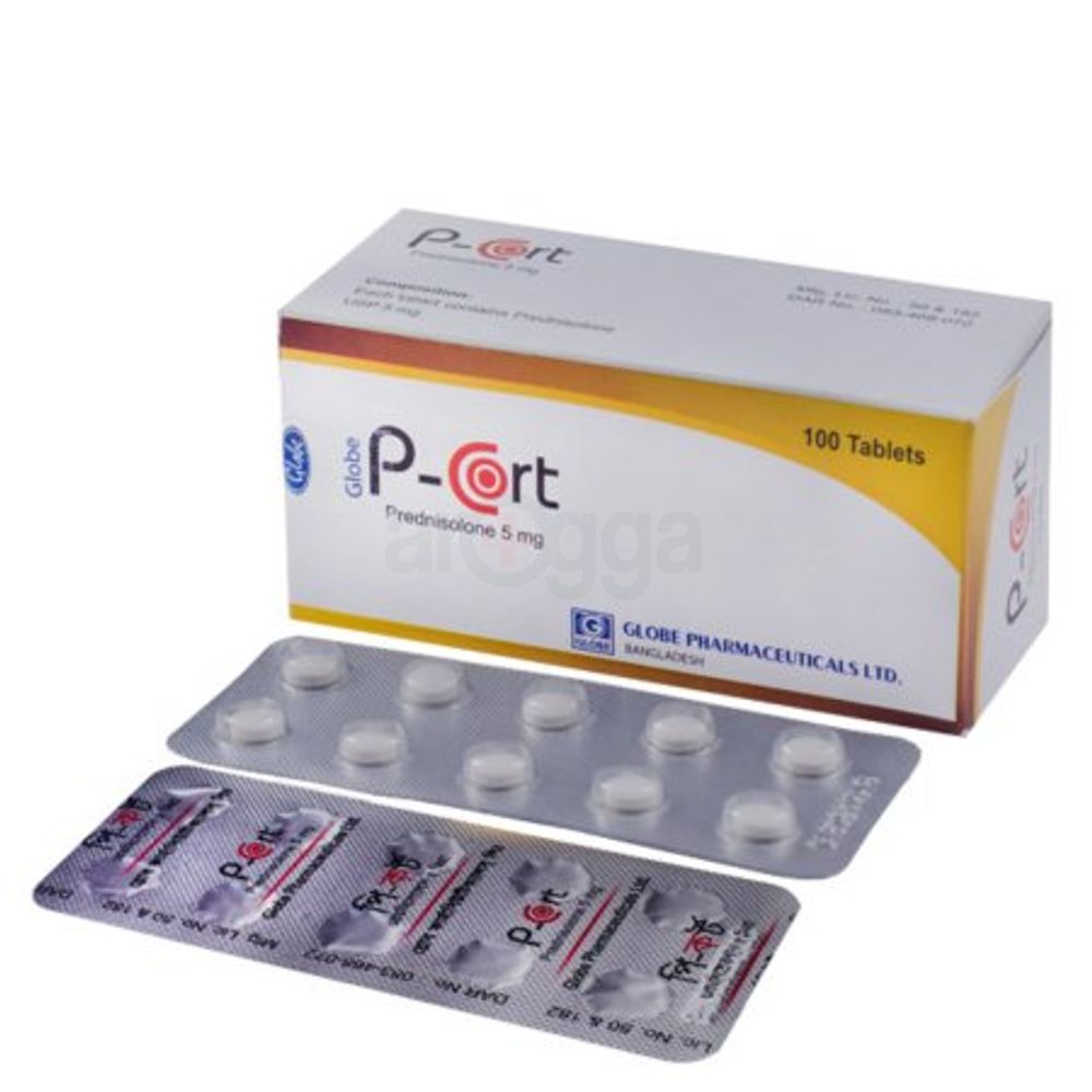 P-Cort 5mg Tablet - Arogga Online Pharmacy