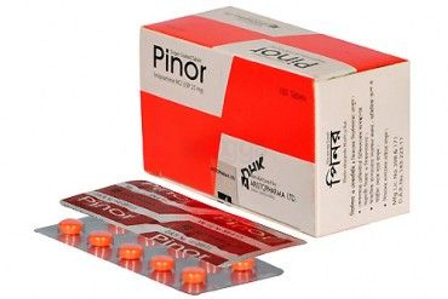 Pinor 25mg Tablet - Arogga Online Pharmacy