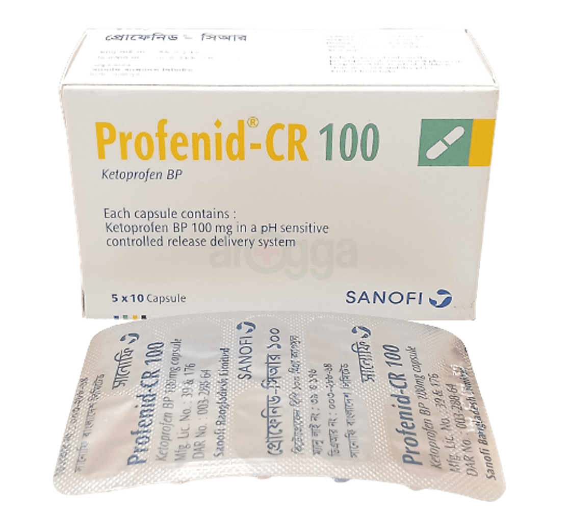 Profenid CR 100mg Capsule - Arogga Online Pharmacy