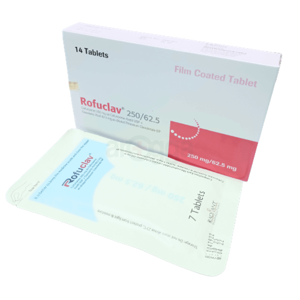Rofuclav 250mg+62.5mg Tablet - Arogga Online Pharmacy