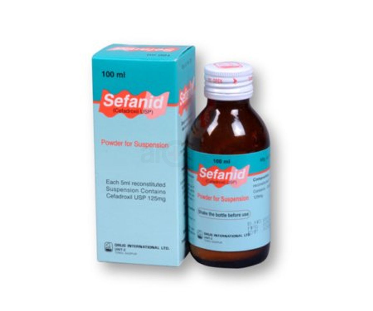 Sefanid 125mg/5ml Powder for Suspension - Arogga Online Pharmacy