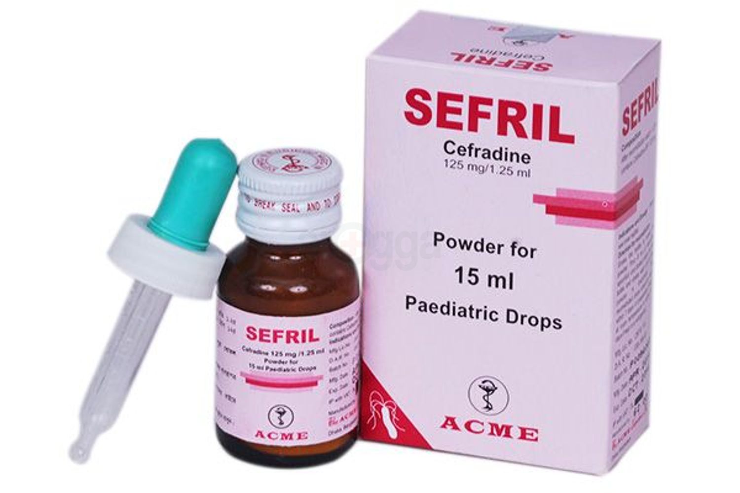 Sefril 125mg/1.25ml Pediatric Drops - Arogga Online Pharmacy