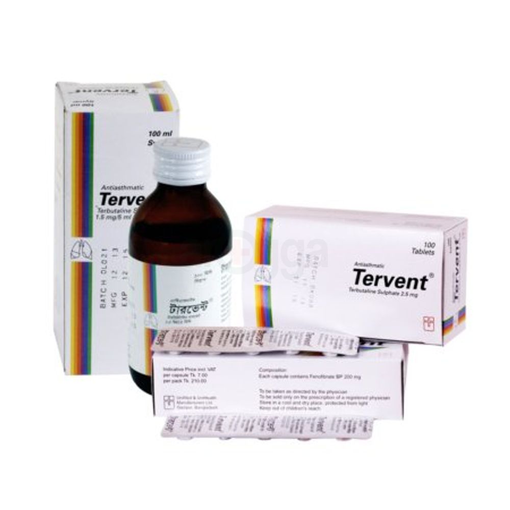 Tervent 1.5mg/5ml Syrup - Arogga Online Pharmacy