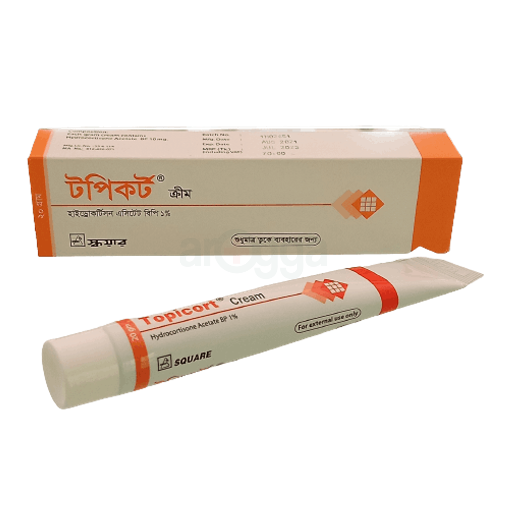 Topicort Cream 1% Cream - টপিকর্ট ১% ক্রীম - Arogga Online Pharmacy