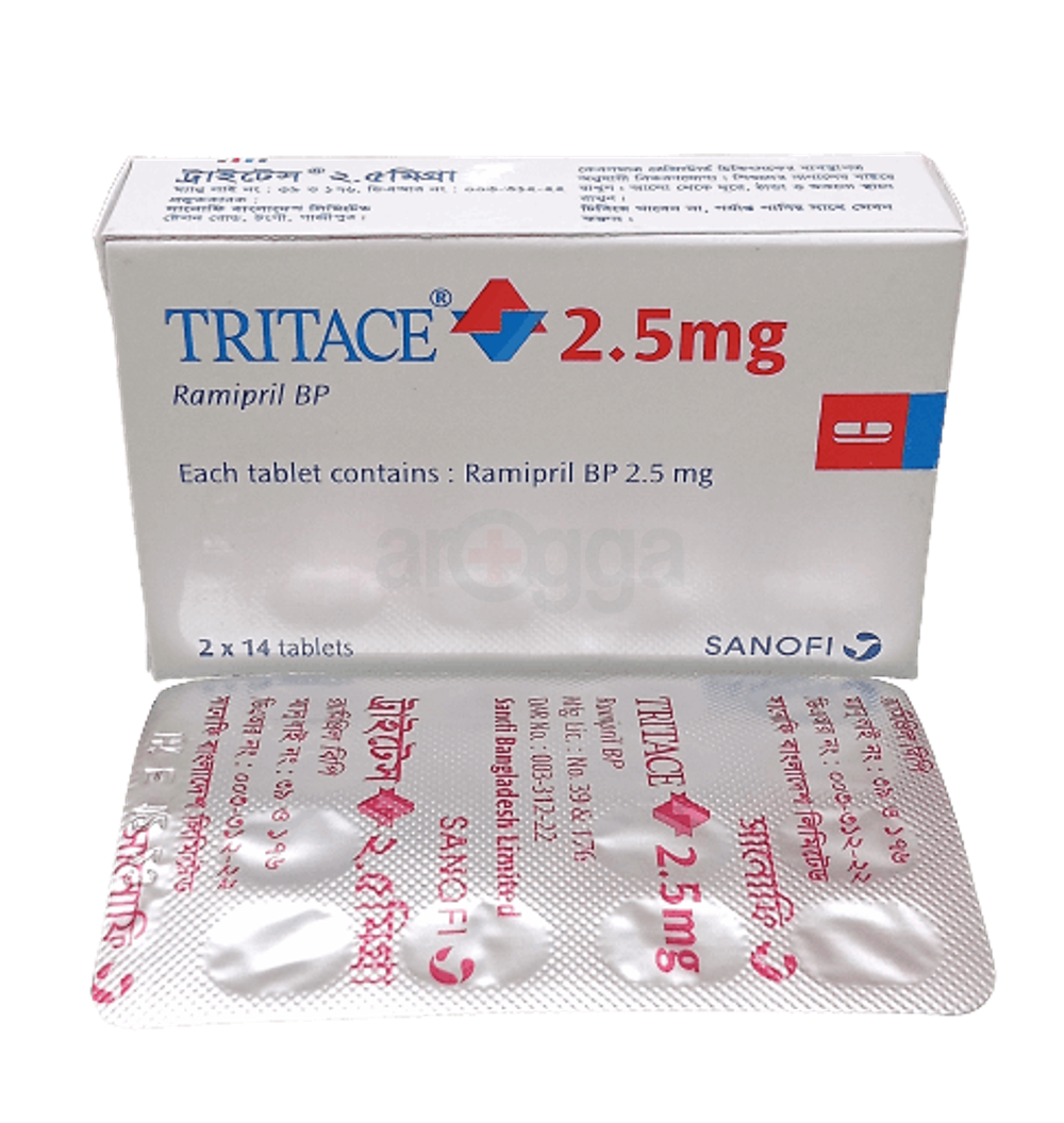 Tritace 2.5 2.5mg Tablet - Arogga Online Pharmacy