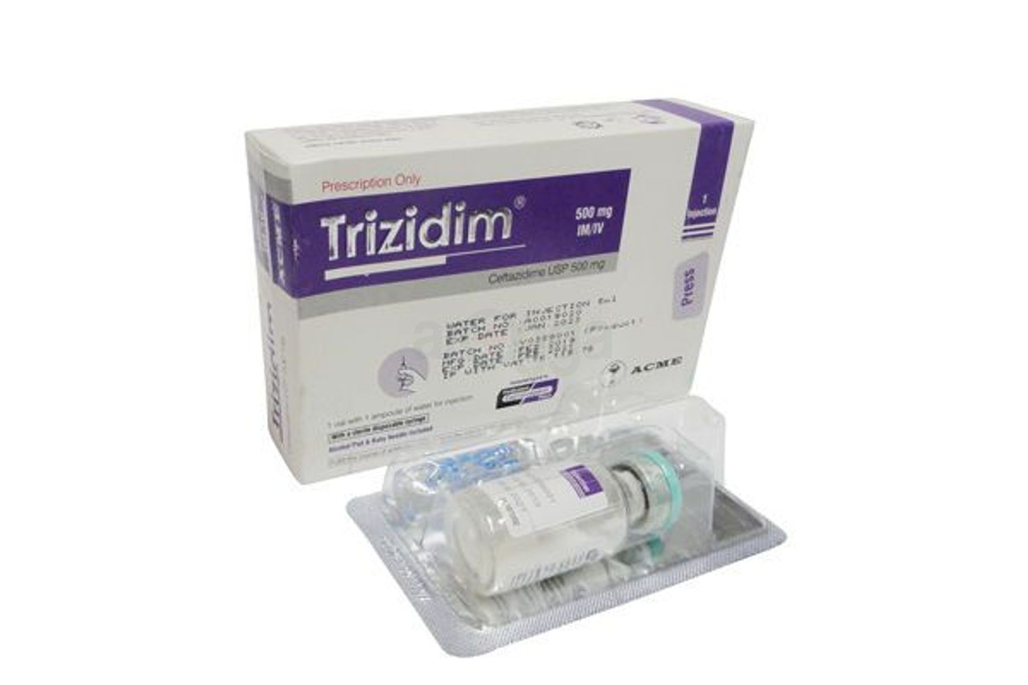 Trizidim IV/IM 500mg/vial Injection - Arogga Online Pharmacy