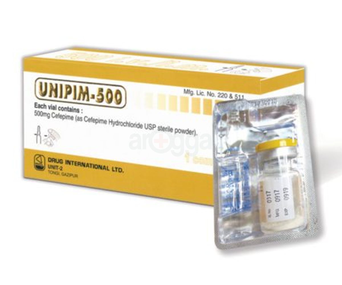 Unipim IV/IM 500mg/vial Injection - Arogga Online Pharmacy