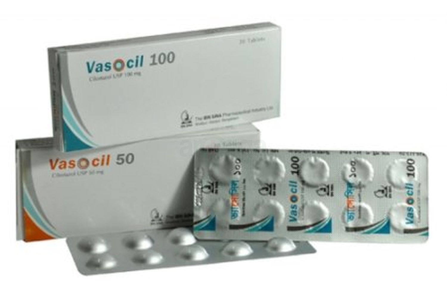 Vasocil 100mg Tablet - Arogga Online Pharmacy