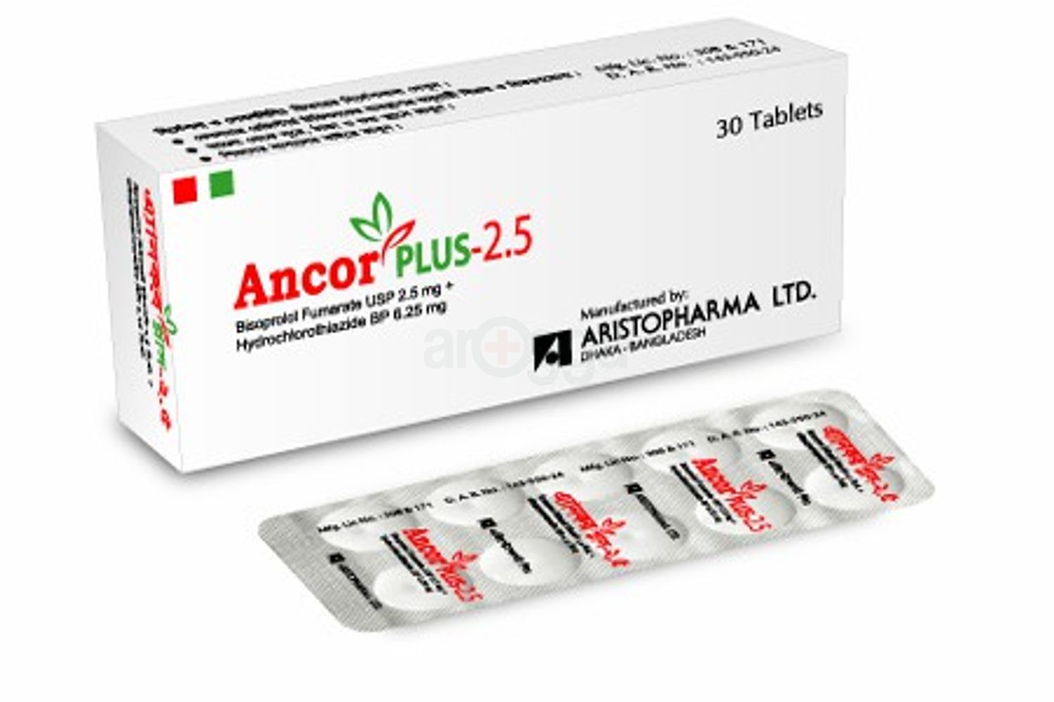 Ancor Plus 2.5 2.5mg+6.25mg Tablet - এ্যানকর প্লাস ২.৫ মি.গ্রা.+৬.২৫ মি ...