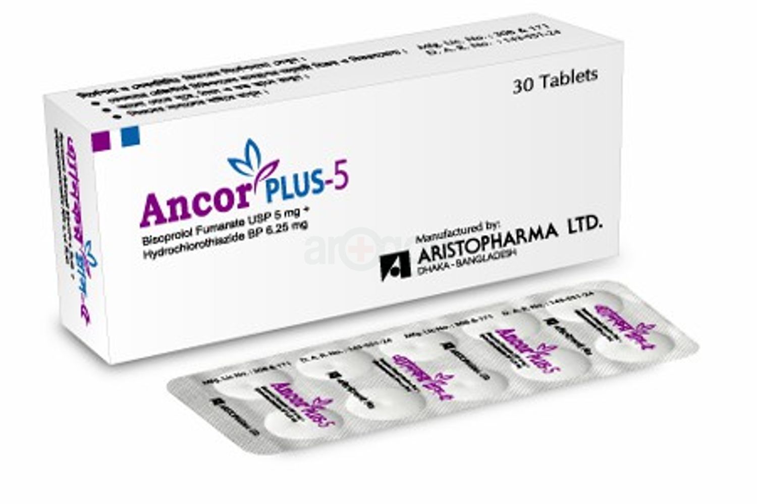 Ancor Plus 5mg+6.25mg Tablet - এ্যানকর প্লাস ৫ মি.গ্রা.+৬.২৫ মি.গ্রা ...