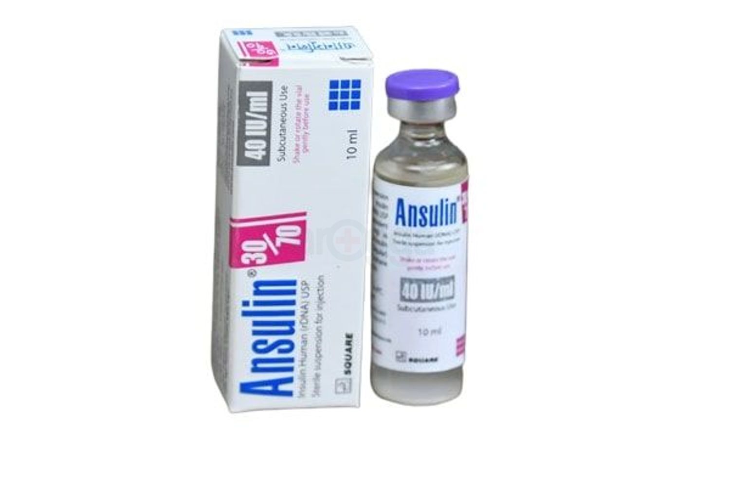 Ansulin 30/70 40IU Vial 40IU/ml Injection - Arogga Online Pharmacy