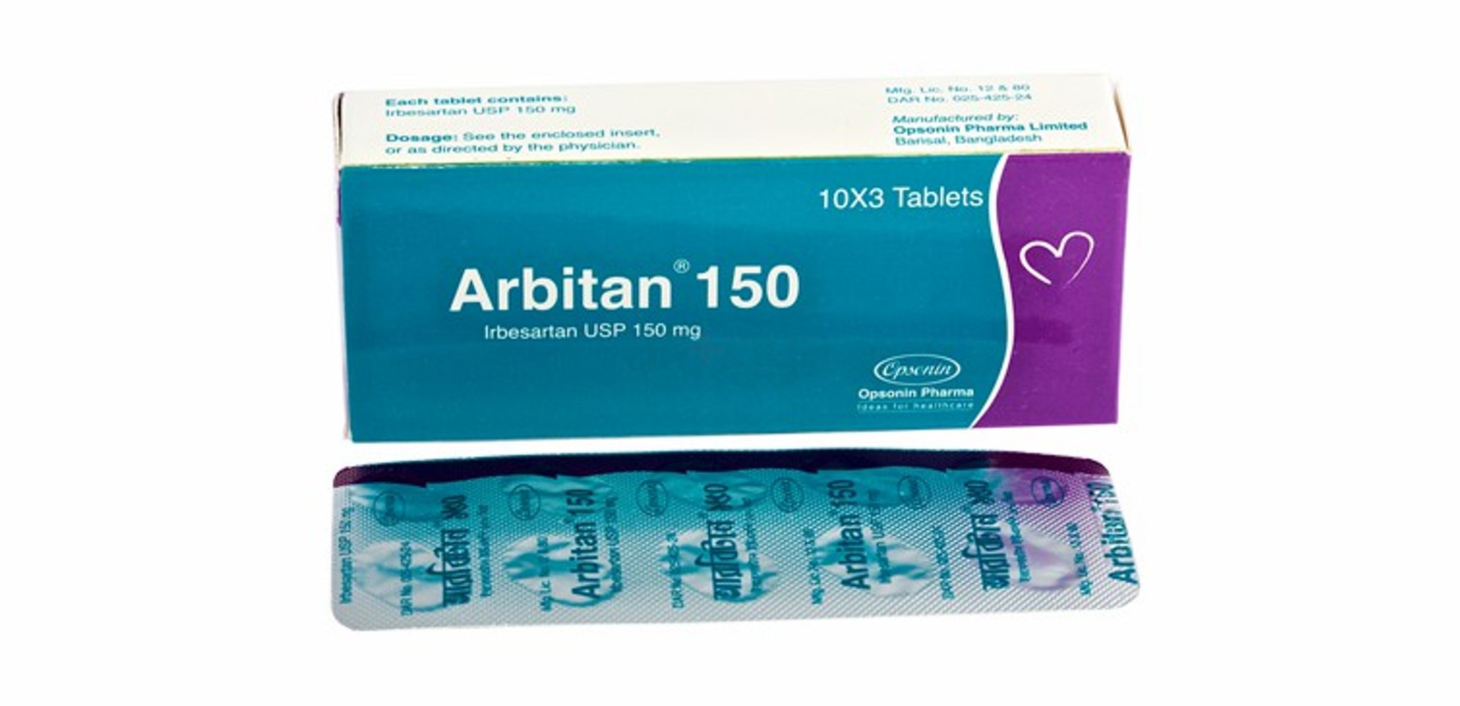 Arbitan 150mg Tablet - আরবিটান ১৫০ মি.গ্রা. ট্যাবলেট - Arogga Online ...