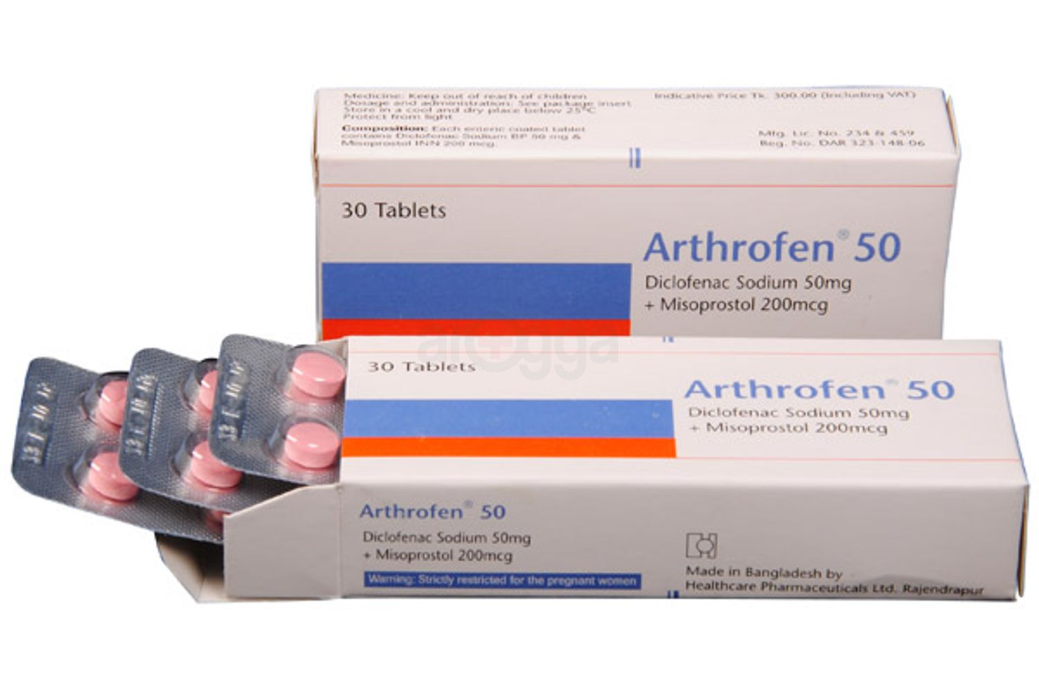 Arthrofen 50mg+200mcg Tablet - Arogga Online Pharmacy