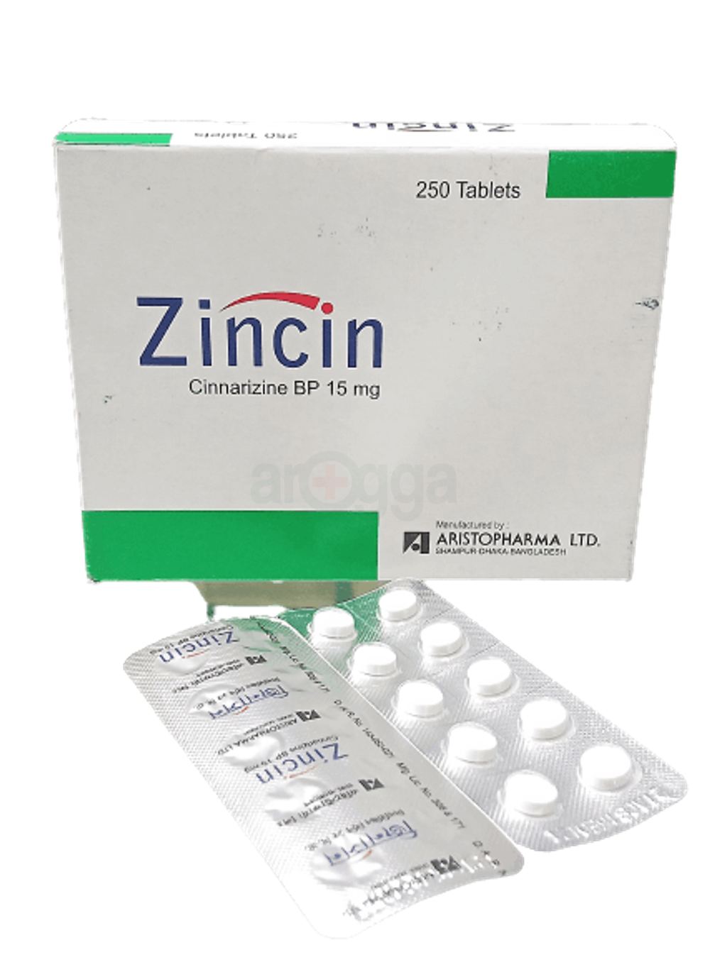 Zincin 15mg Tablet - Arogga Online Pharmacy
