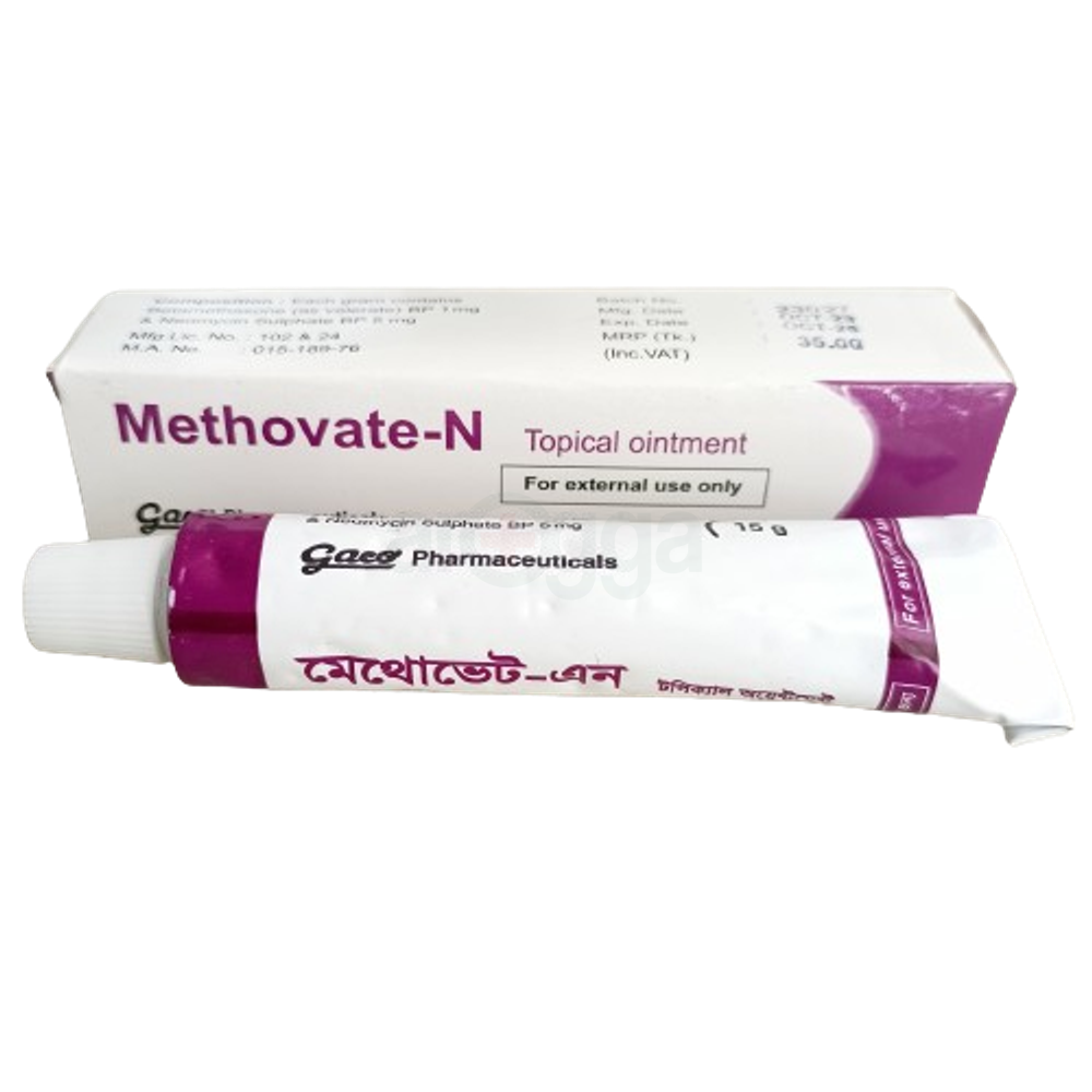 Methovate N 0.1%+0.5% Cream - Arogga Online Pharmacy