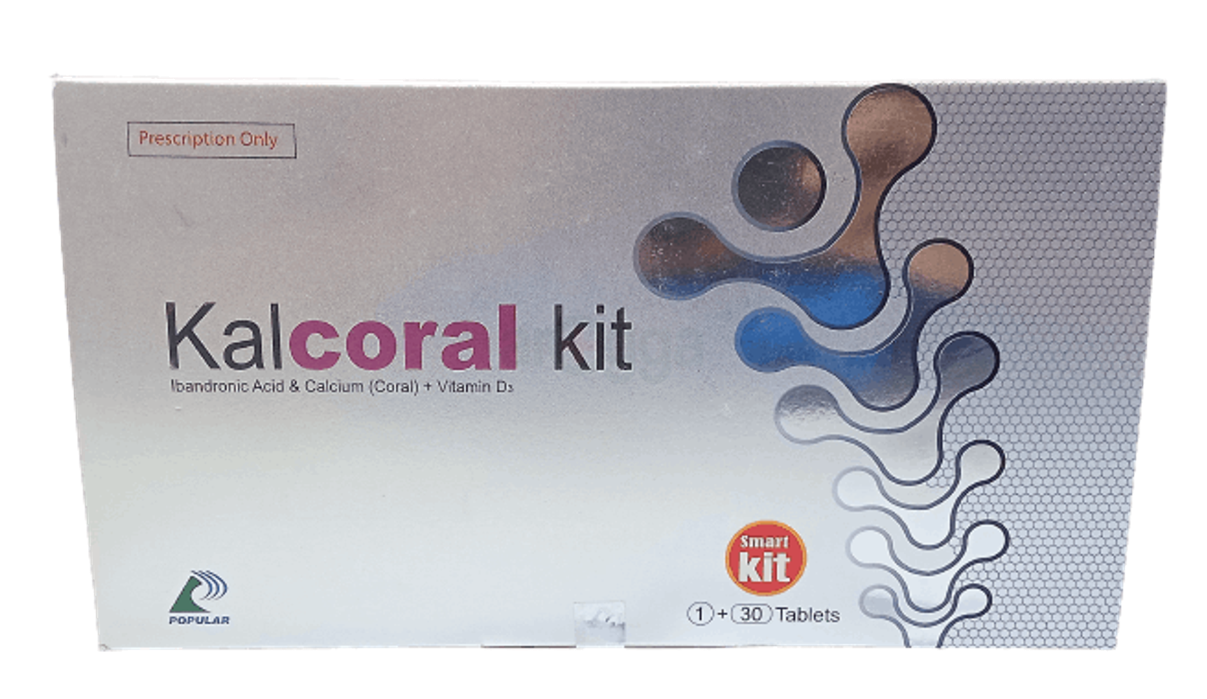 Kalcoral Kit 167.75mg+1500mg+600mg+400IU Tablet - Arogga Online Pharmacy
