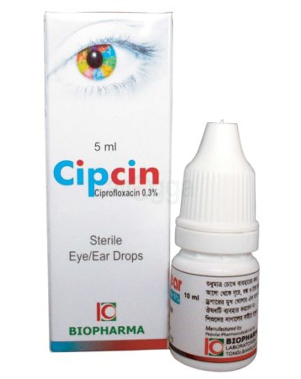 Cipcin 0.30% Eye/Ear Drops - Arogga Online Pharmacy