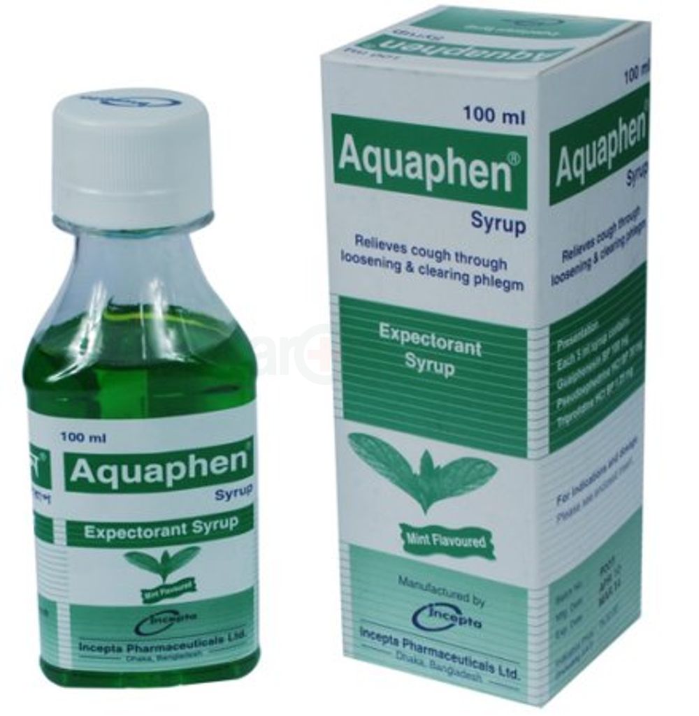 Aquaphen (30mg+100mg+1.25mg)/5ml Syrup - Arogga Online Pharmacy