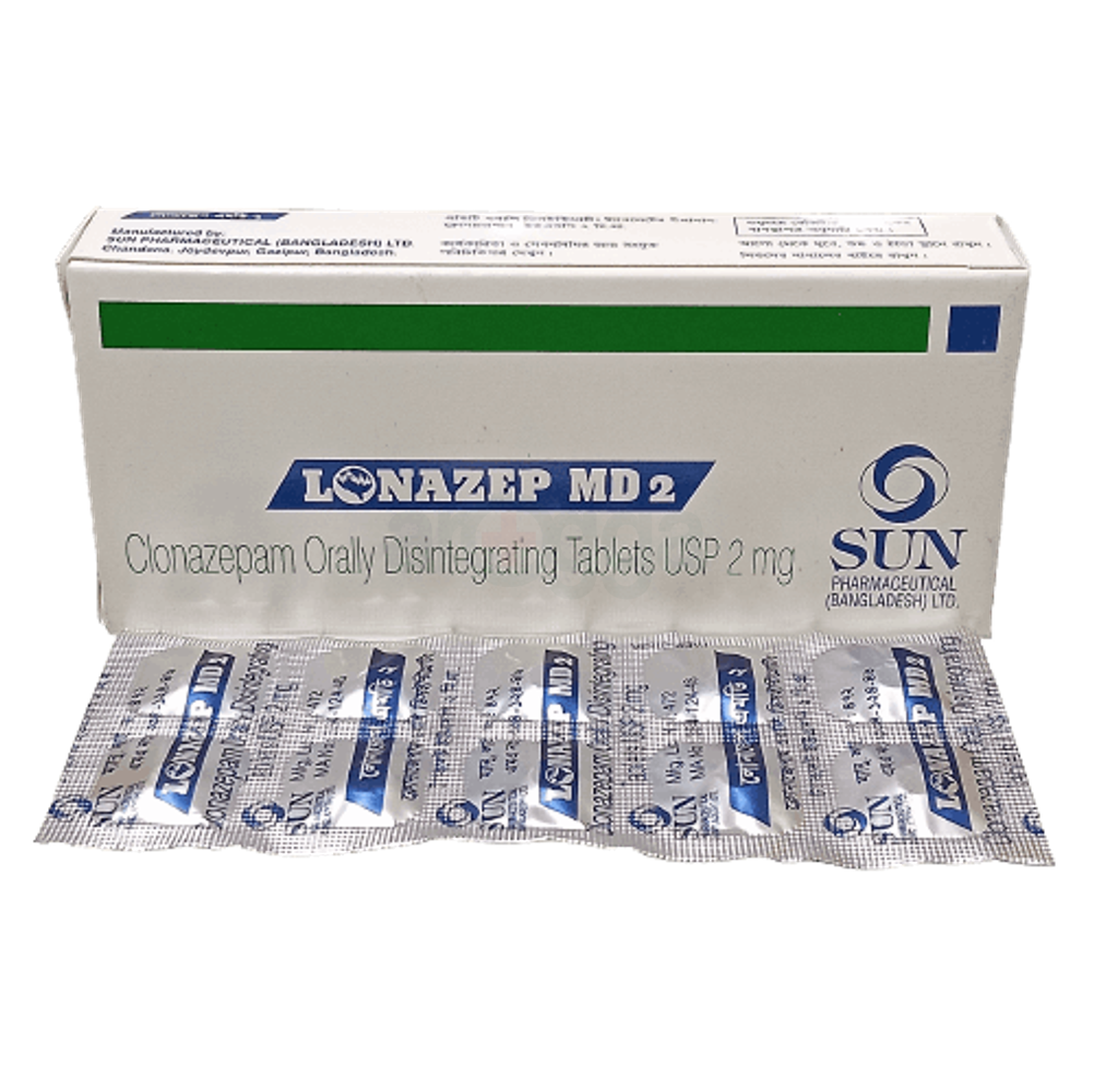 Lonazep MD 2mg Tablet - Arogga Online Pharmacy