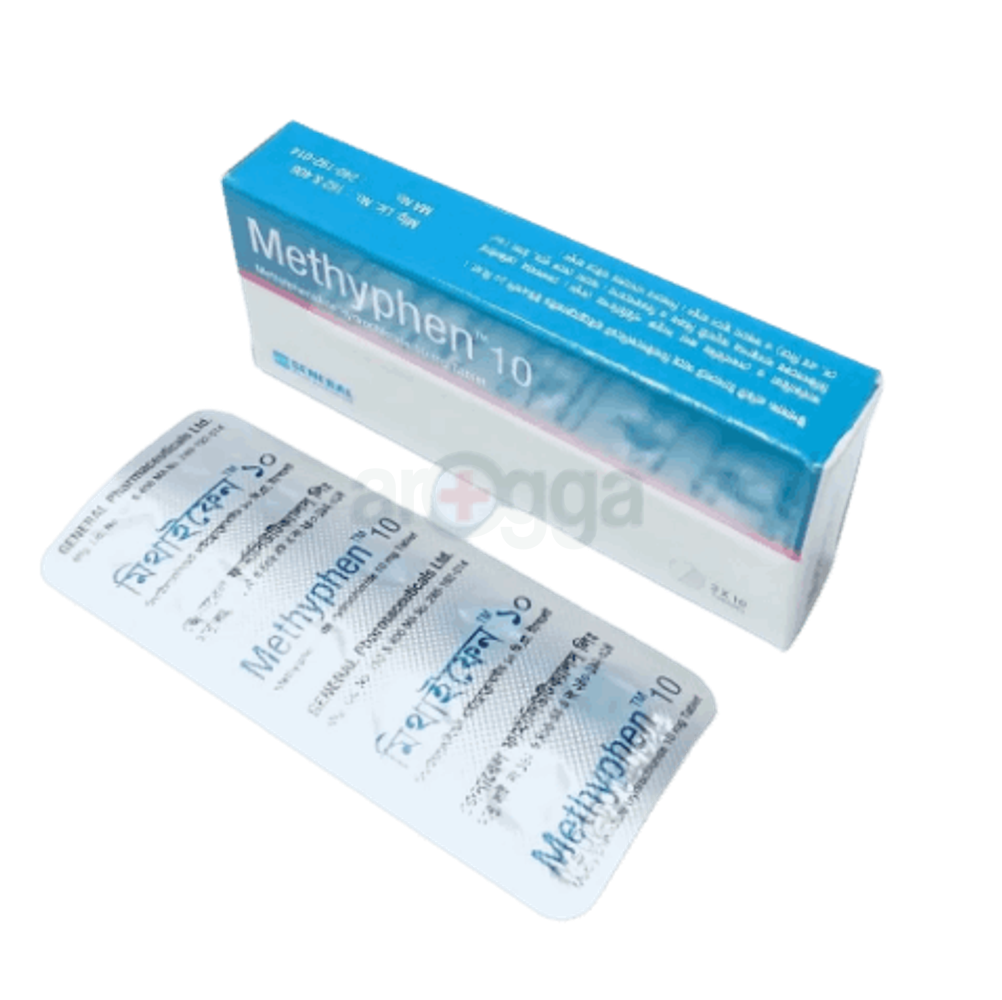Methyphen 10mg Tablet - Arogga Online Pharmacy