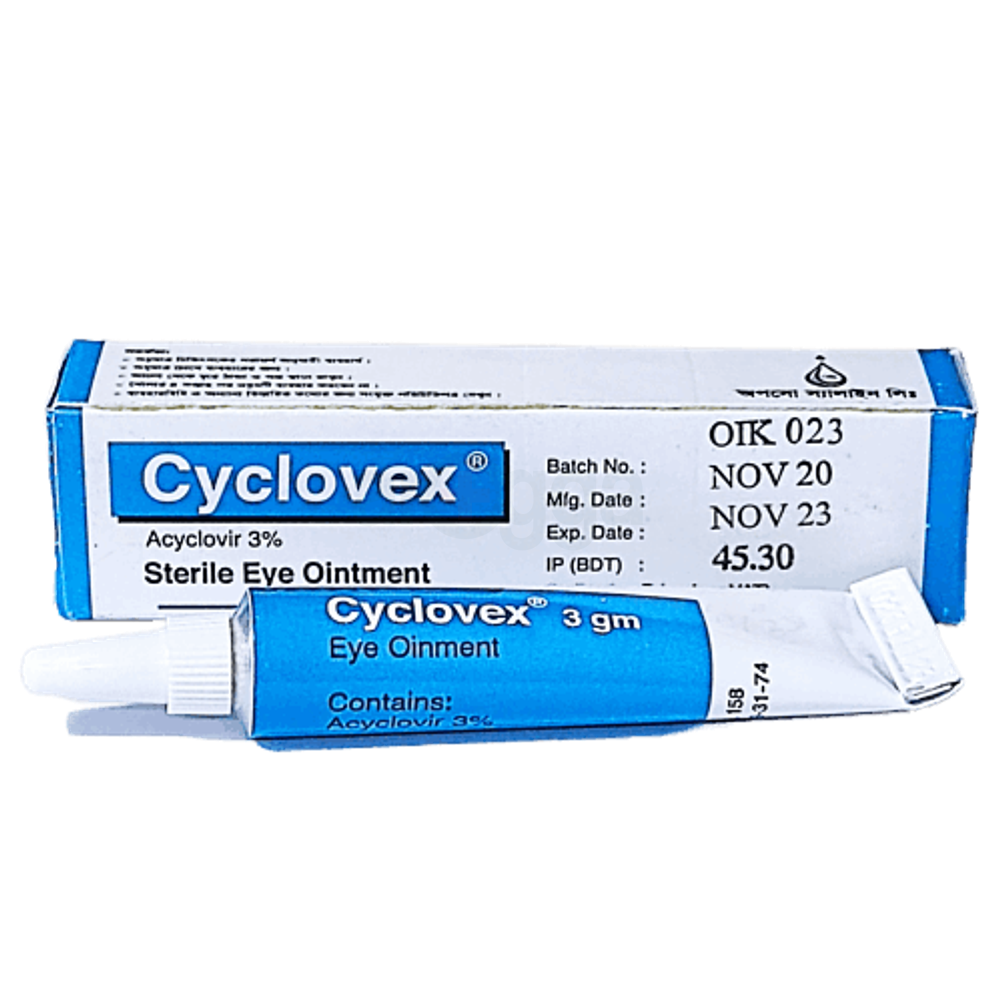 Cyclovex 3% Eye Ointment - Arogga Online Pharmacy