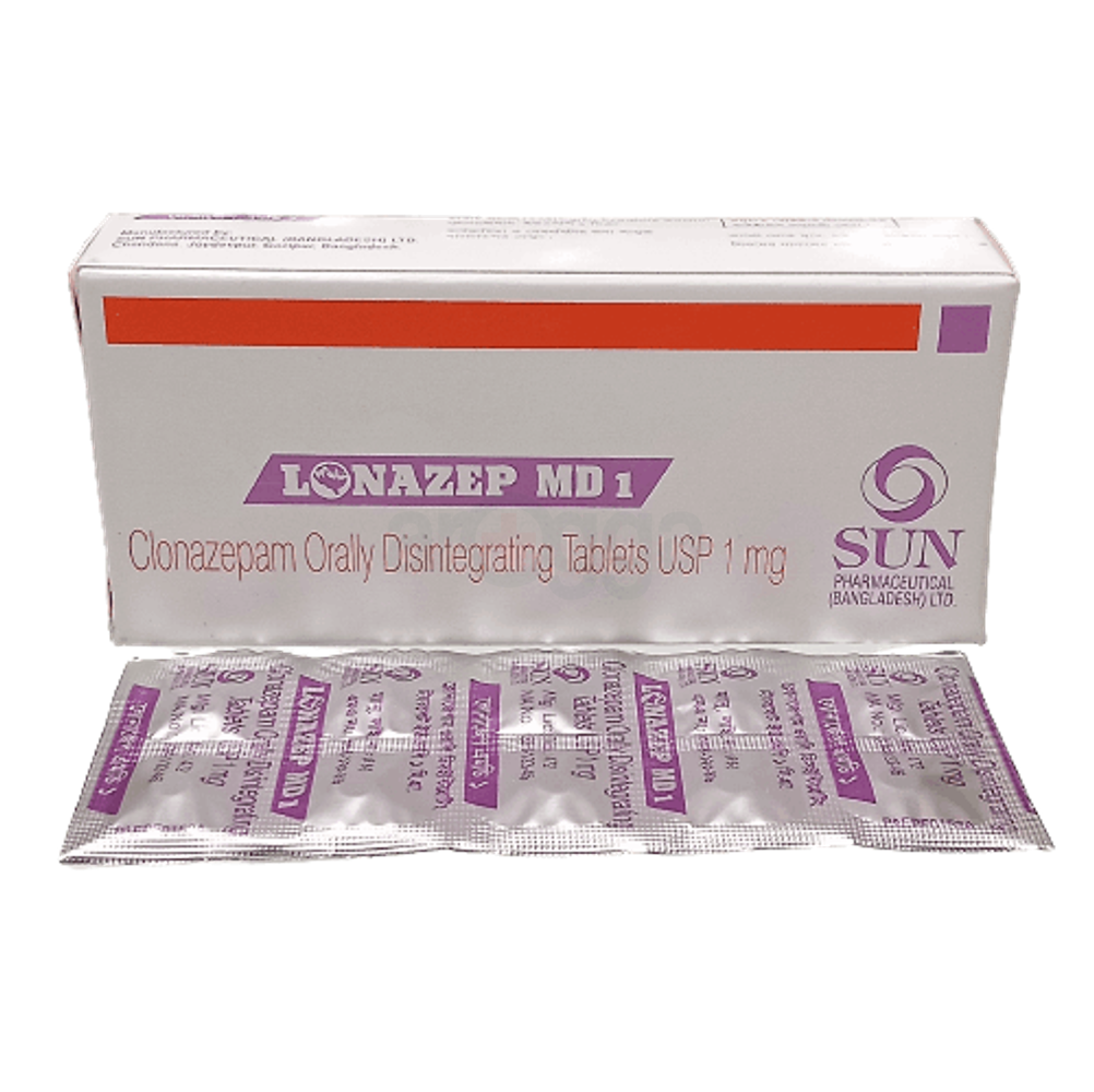 Lonazep MD 1mg Tablet - Arogga Online Pharmacy