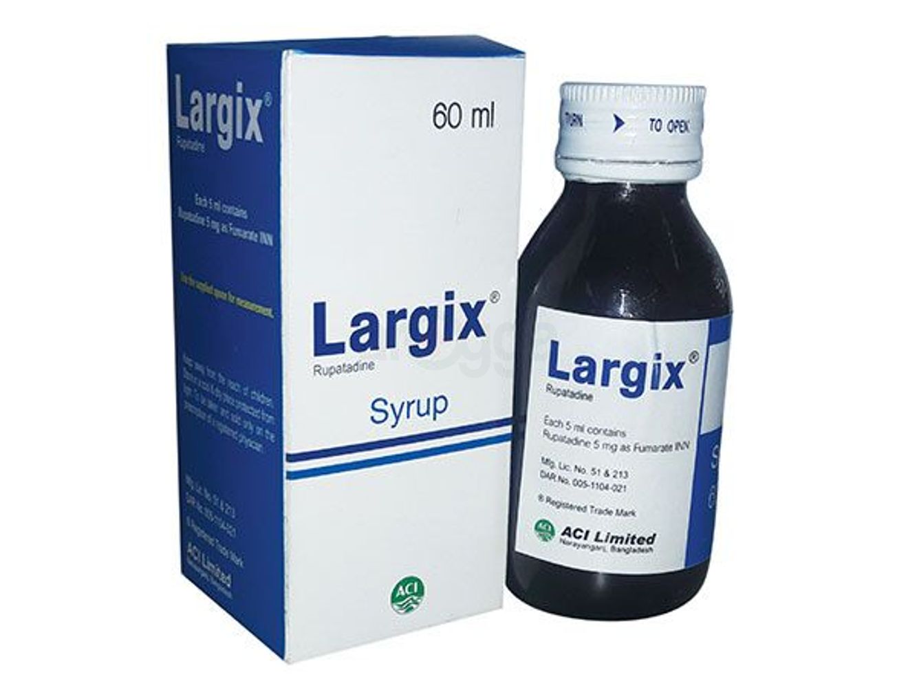 Largix 5mg/5ml Oral Solution - Arogga Online Pharmacy