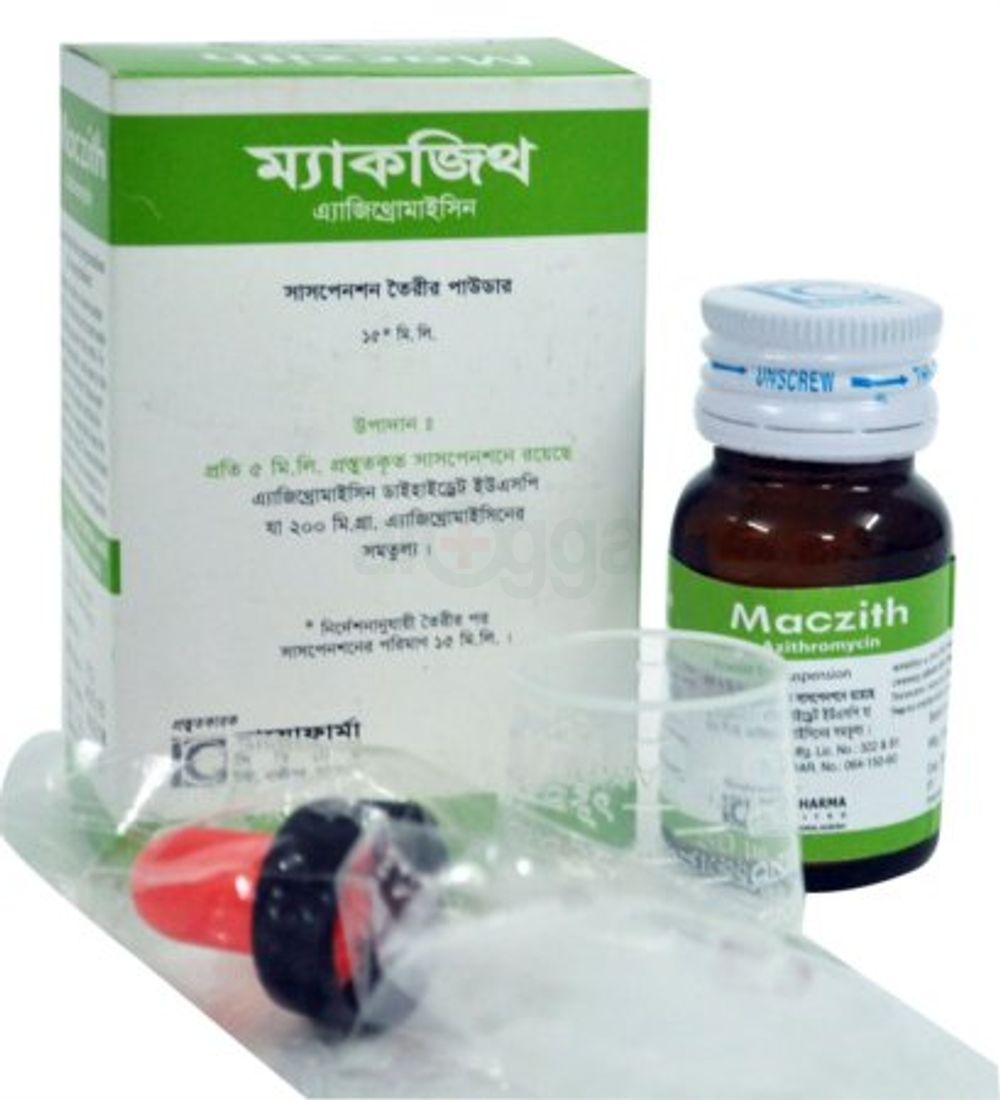 Maczith 200mg/5ml Powder for Suspension - Arogga Online Pharmacy