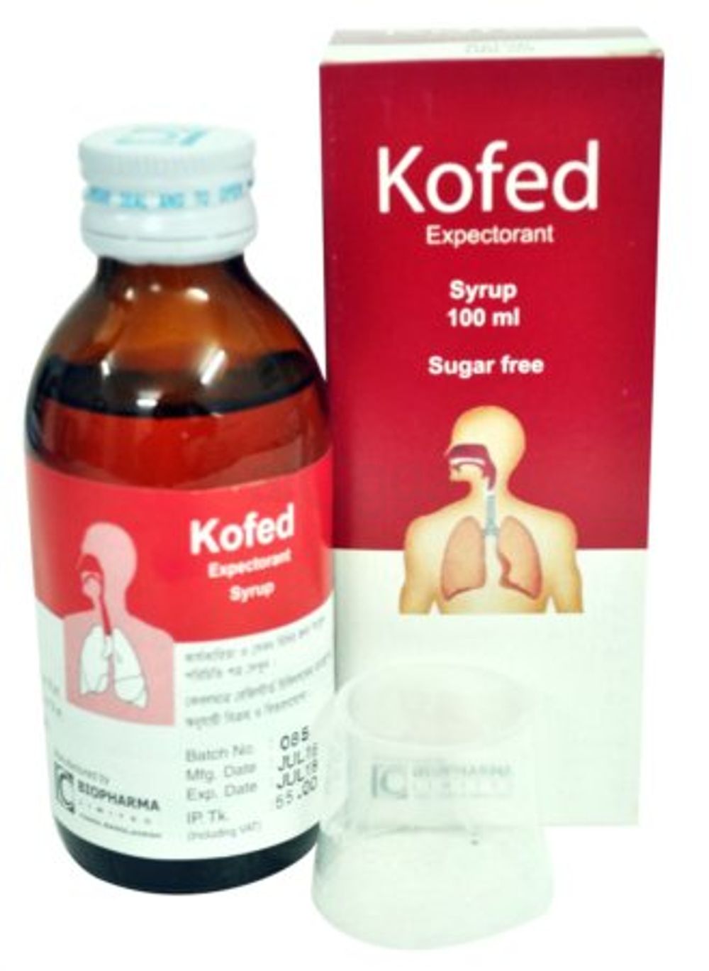 Kofed (30mg+100mg+1.25mg)/5ml Syrup - Arogga Online Pharmacy
