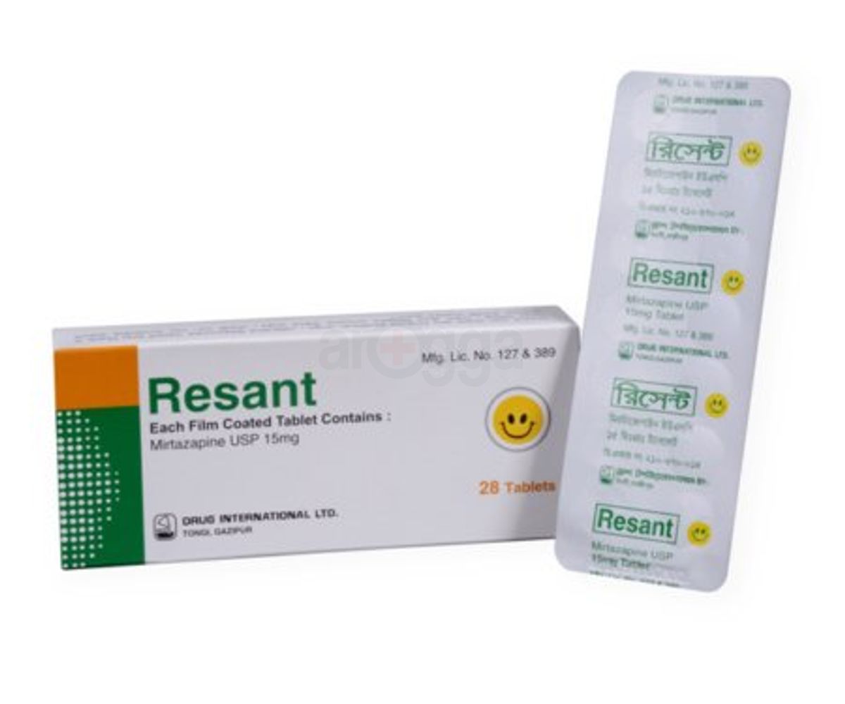Resant 15mg Tablet - Arogga Online Pharmacy