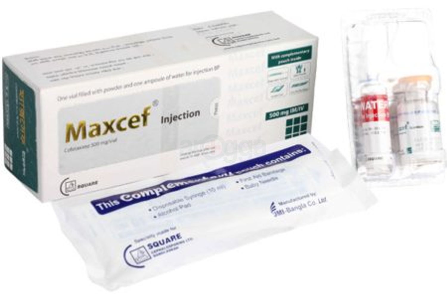 Maxcef IV/IM 500mg/vial Injection - Arogga Online Pharmacy