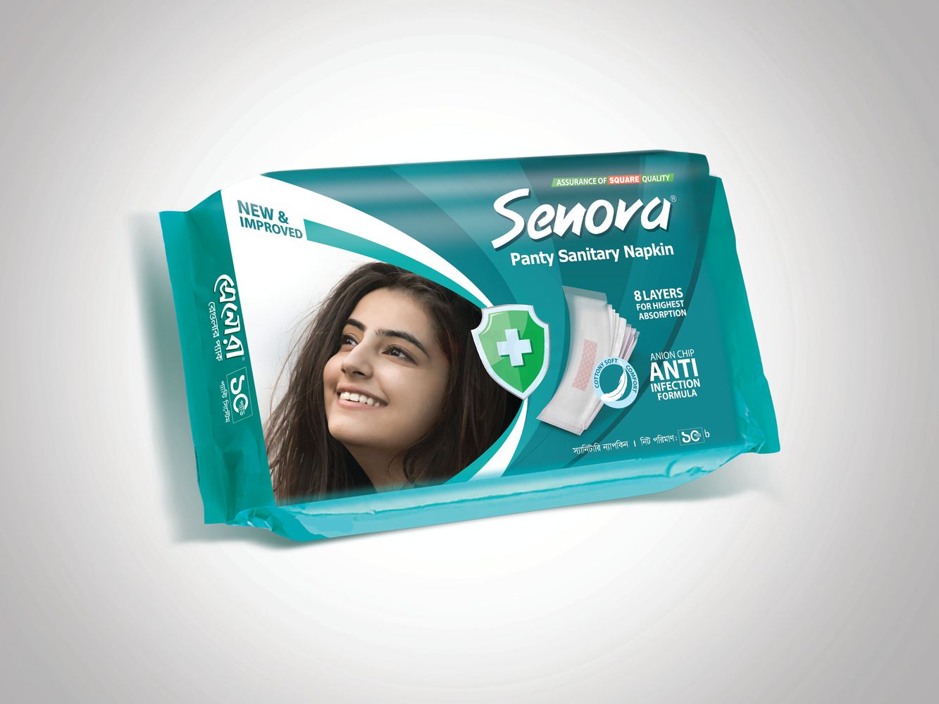 Senora Sanitary Napkin Regular Flow (Panty) 10's Pack - Arogga Beauty Store