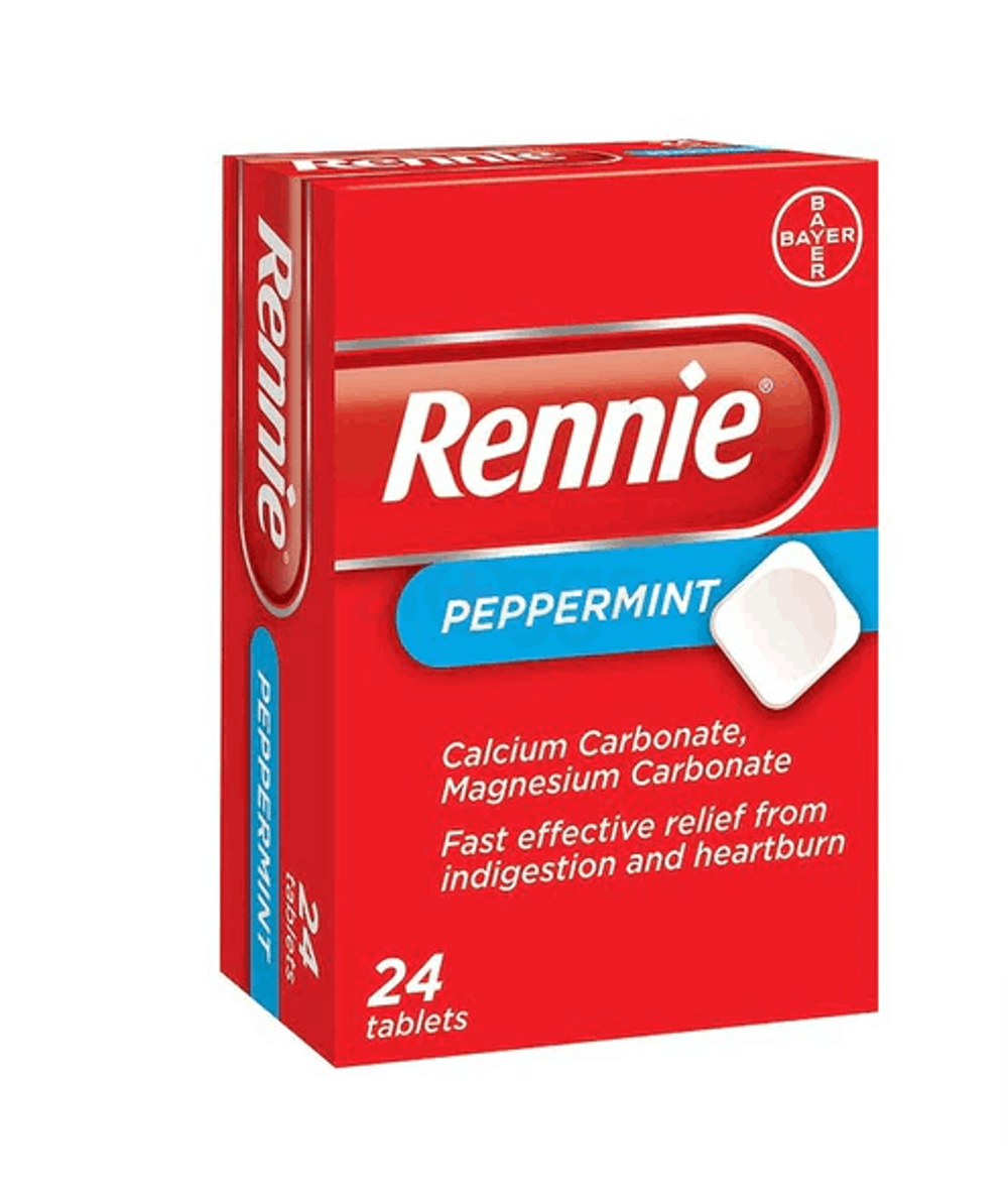 Rennie Peppermint.24 Tablets Fast Relief Tablet - Arogga Online Pharmacy