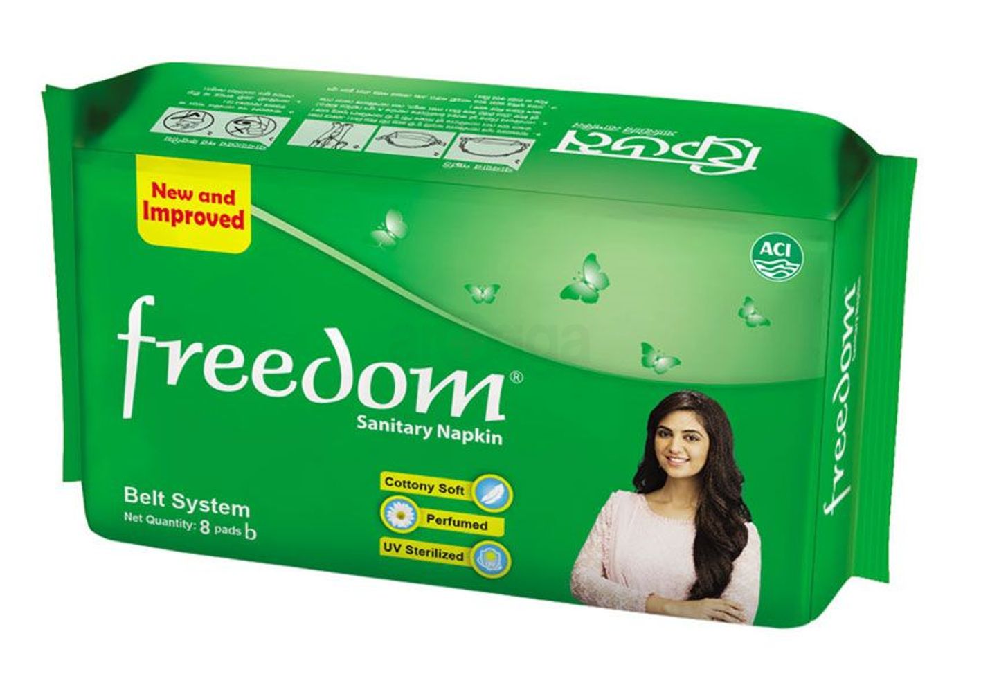 Freedom Sanitary Napkin Belt 8 pads - Arogga Beauty Store