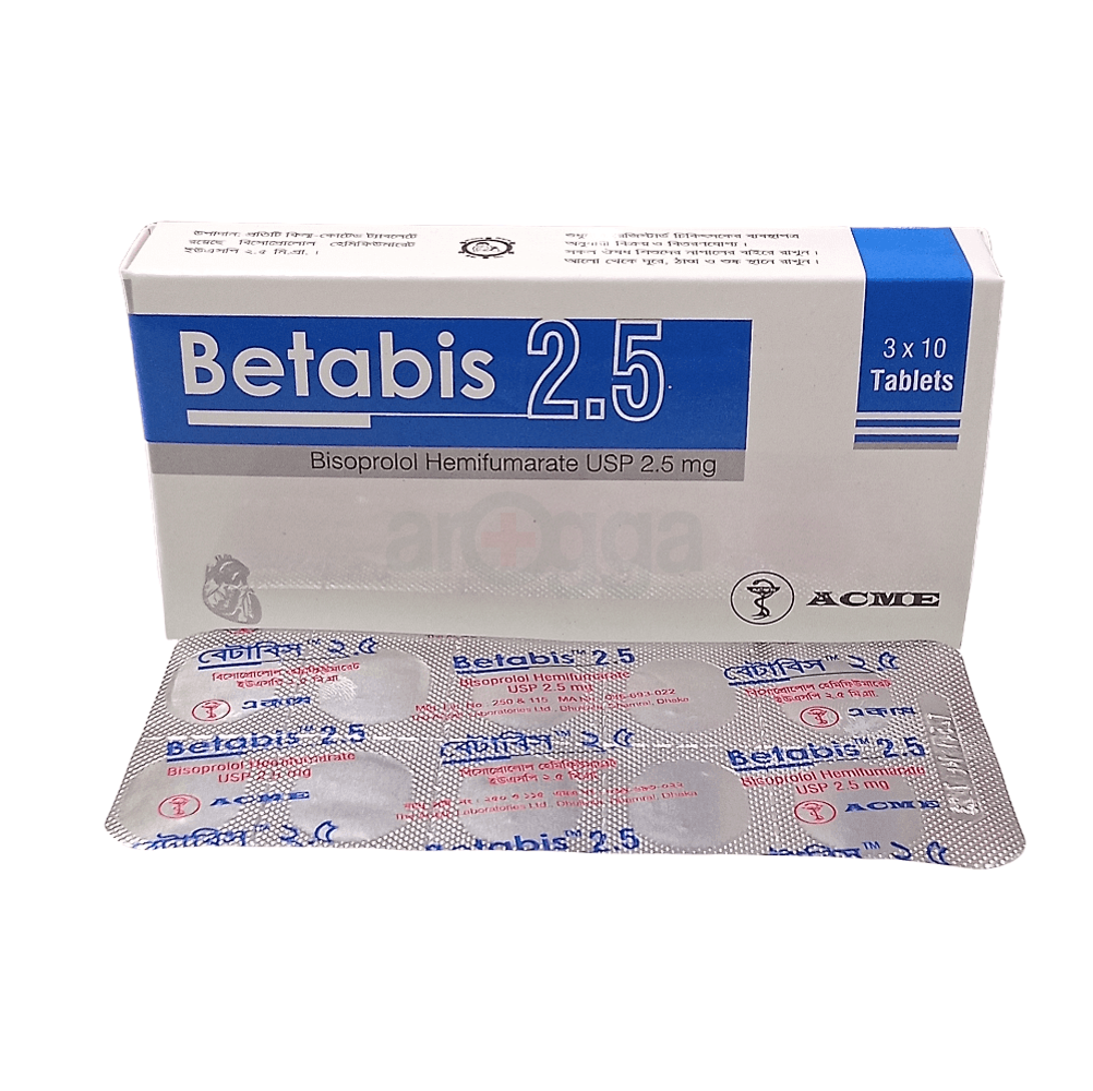Betabis 2.5 2.5mg Tablet - Arogga Online Pharmacy