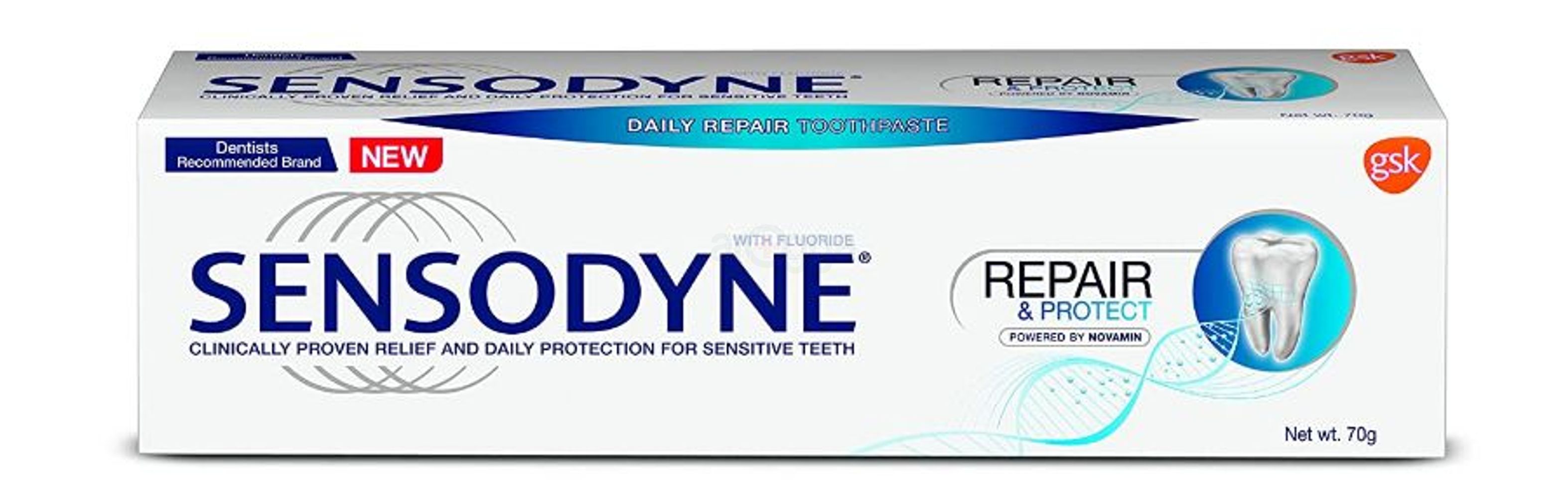 Sensodyne Repair and Protect Toothpaste 70g - Arogga Beauty Store