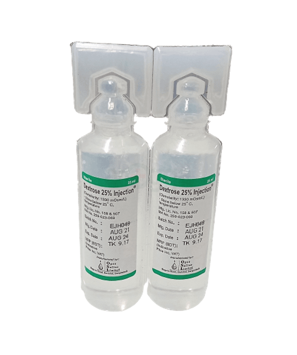 Dextrose 25 25% Injection - Arogga Online Pharmacy