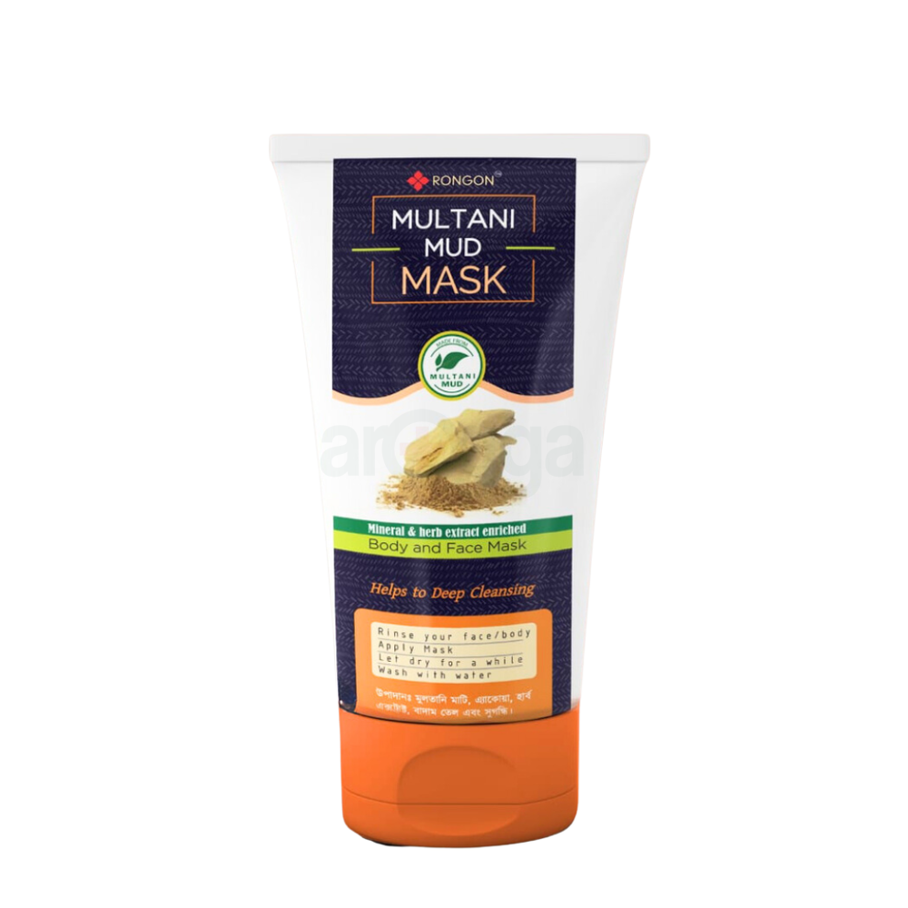 Rongon Herbals Multani Mud Mask for Body & Face - রঙ্গন হারবাল মুলতানি ...