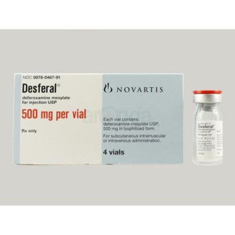 Desferal 500mg/vial Injection - Arogga Online Pharmacy