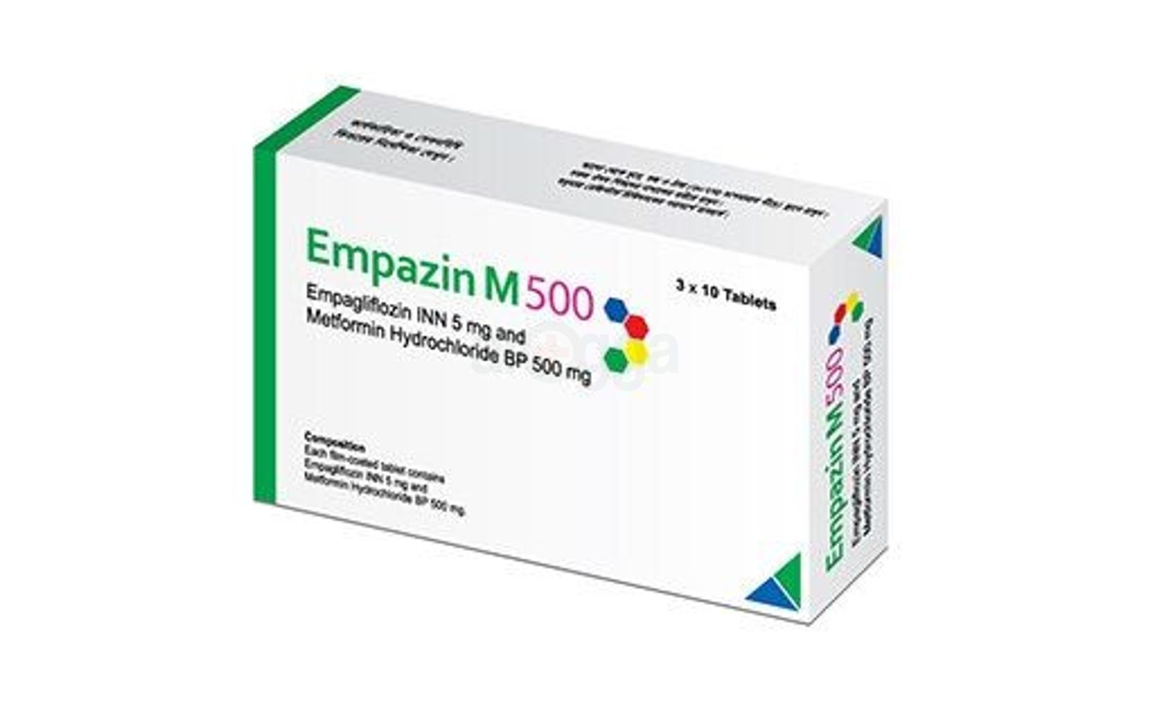 Empazin M 500 5mg+500mg Tablet - Arogga Online Pharmacy